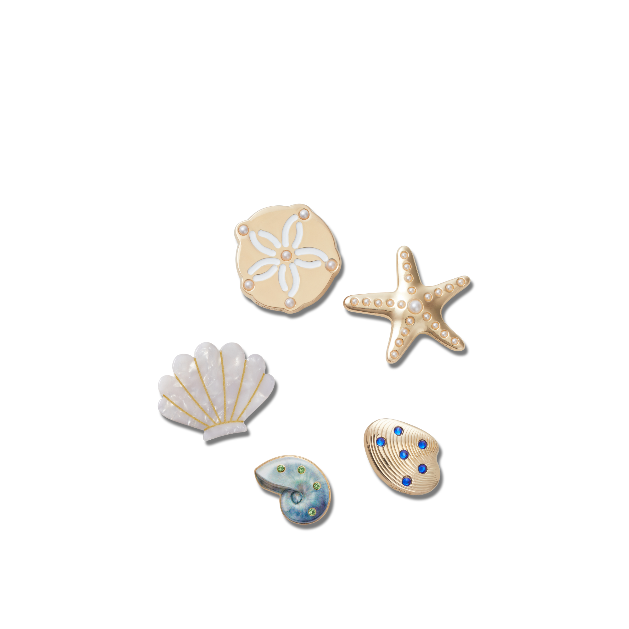 JIBBITZ™ GOLD SEASHELL 5 PACK – Crocs Thailand