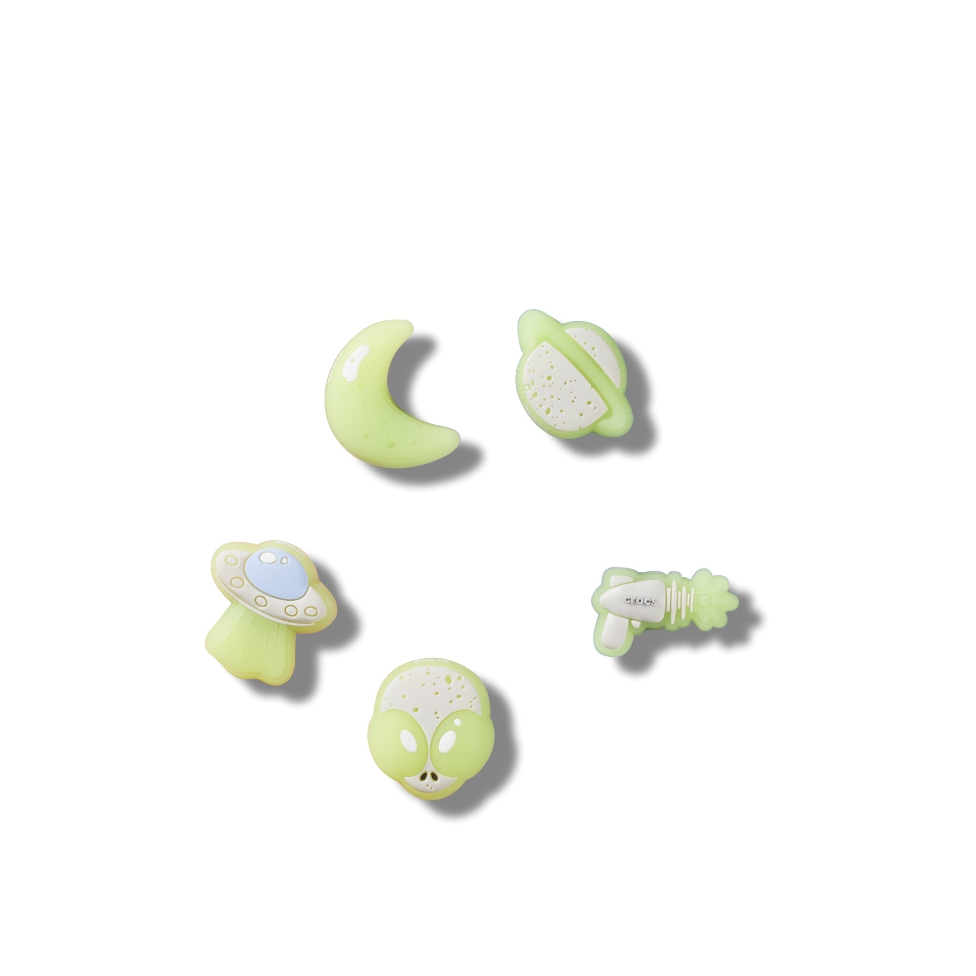 ตัวติดรองเท้า JIBBITZ™ GLOW IN THE DARK SPACE 5 PACK – Crocs Thailand